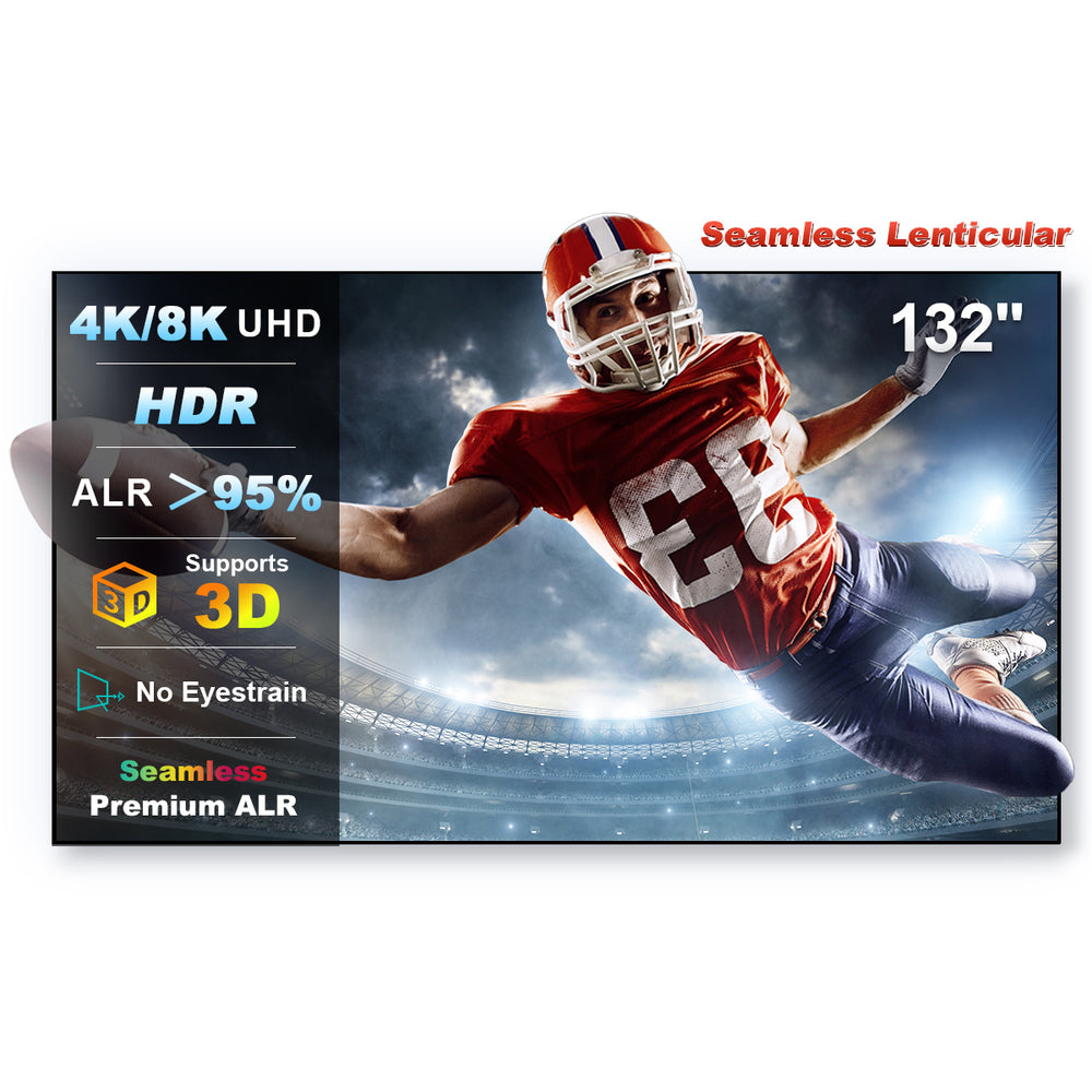 132 inch Nothingprojector BlackCrystal Seamless Lenticular Screen ...