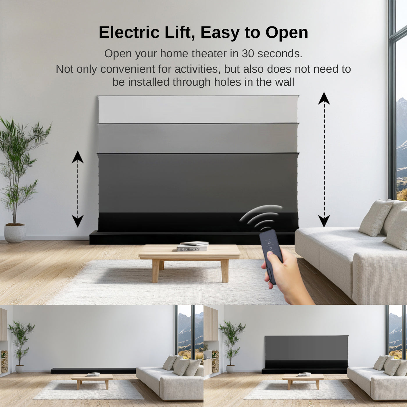 Ultra Short Throw Projector Screen-ALR Projector Screen - Nothingprojector