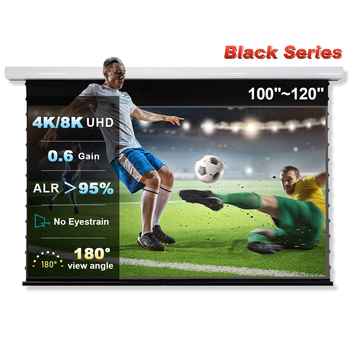 NothingProjector Black Serise Slimline Motorized Tension Drop Down ALR ...