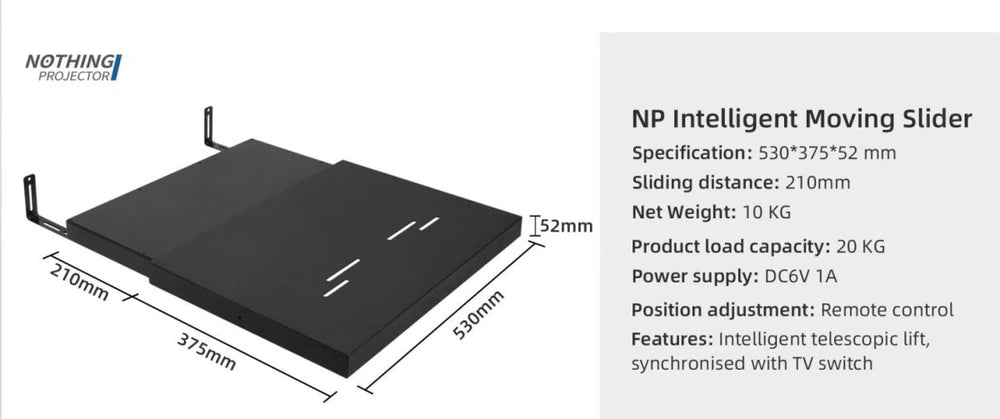 Intelligent Laser TV Electrical Moving Tray Slider - Nothingprojector ...