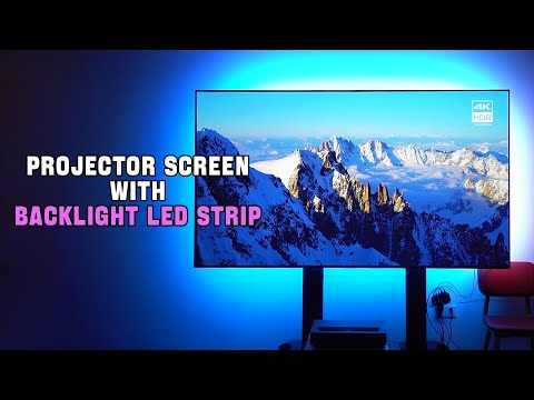 NBL Eclipse Smart Sync LED Strip Immersion Projector TV HDMI with Black Series Screen for UST ...
