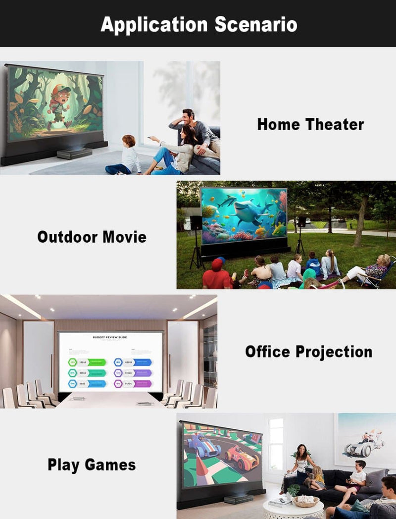 NothingProjector Motorized Floor Rising 120 inch ALR Screen For Ultra ...